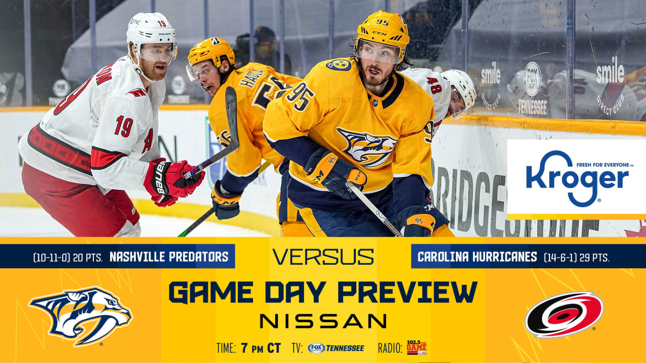 Game Day: Hurricanes vs. Preds Preview | Nashville Predators