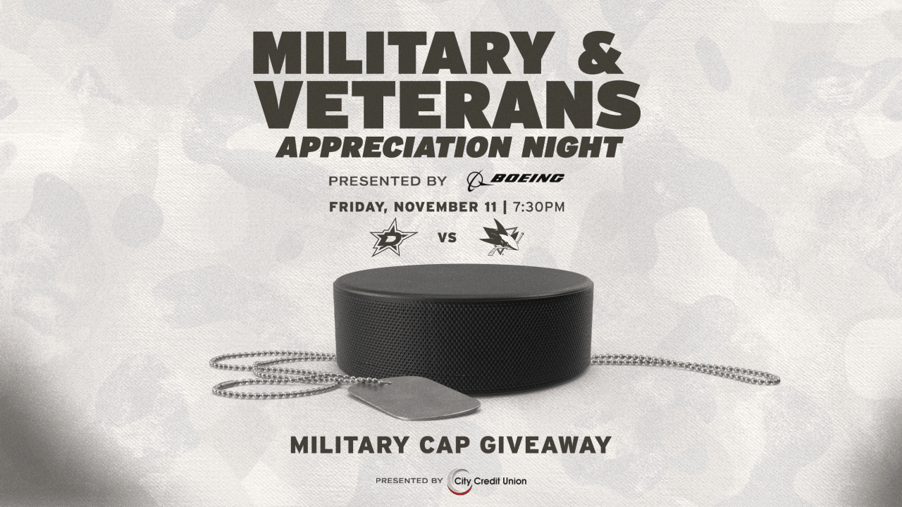 Stars to host 'Military and Veterans Appreciation Night' on Nov. 11 ...