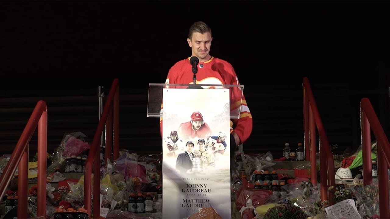 Gaudreau Vigil - Mikael Backlund | Calgary Flames