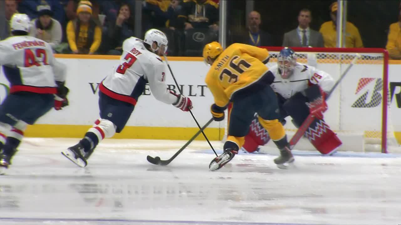 WSH@NSH: Smith scores goal against Charlie Lindgren | Nashville Predators