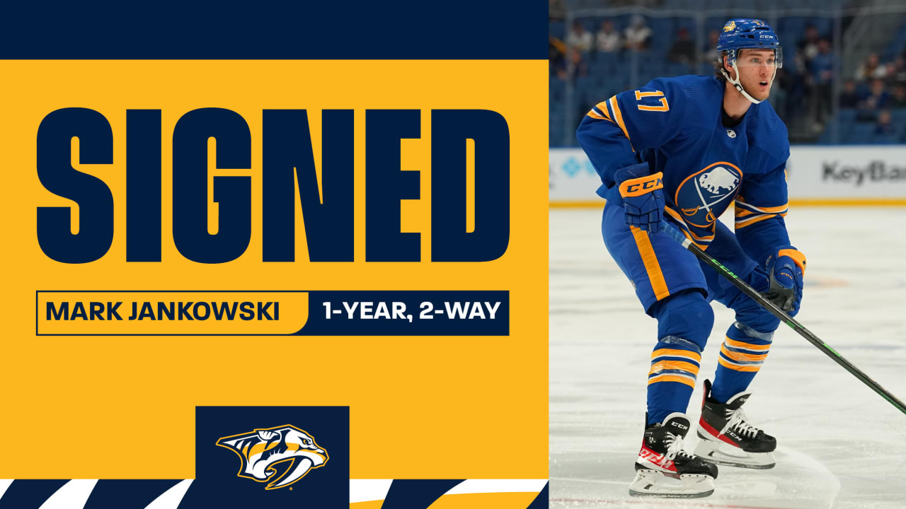 Predators Sign Mark Jankowski to One-Year, Two-Way Contract | Nashville ...
