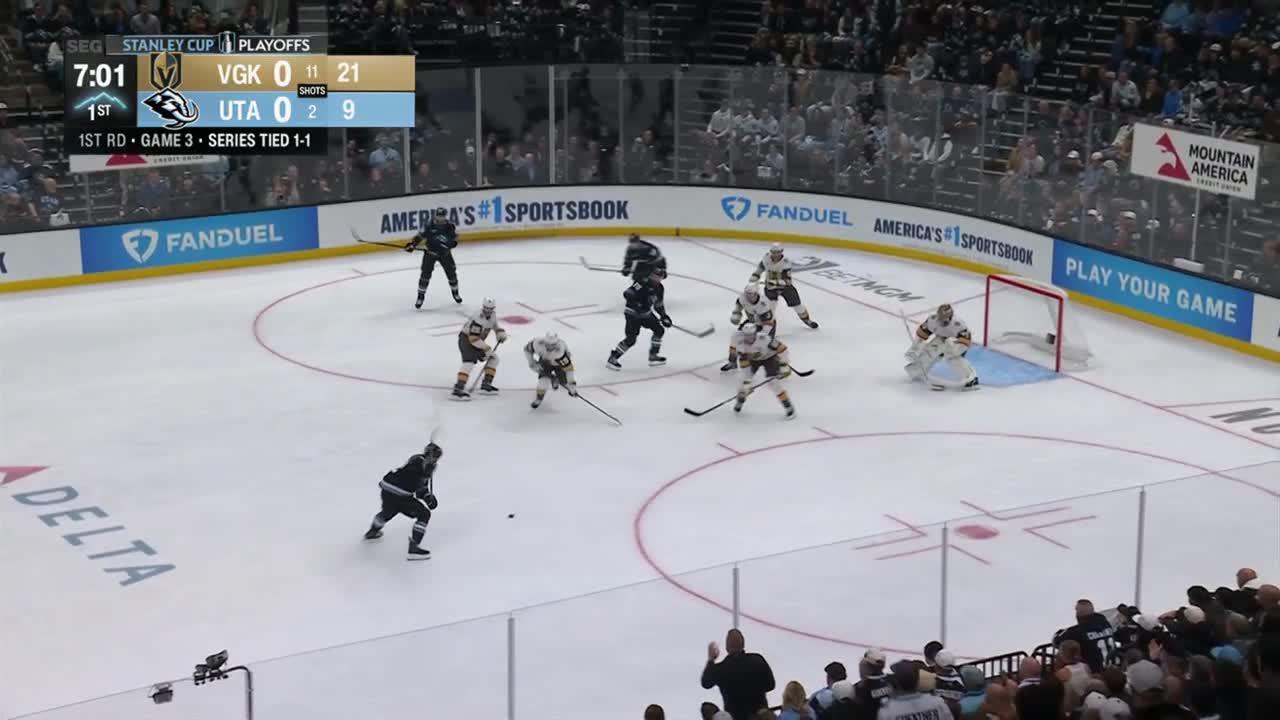 VGK@UTA: Weegar scores goal against Carter Hart | Utah Mammoth
