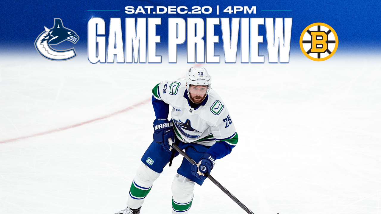Canucks Head to Boston for Fourth Stop of Road Trip | Vancouver Canucks