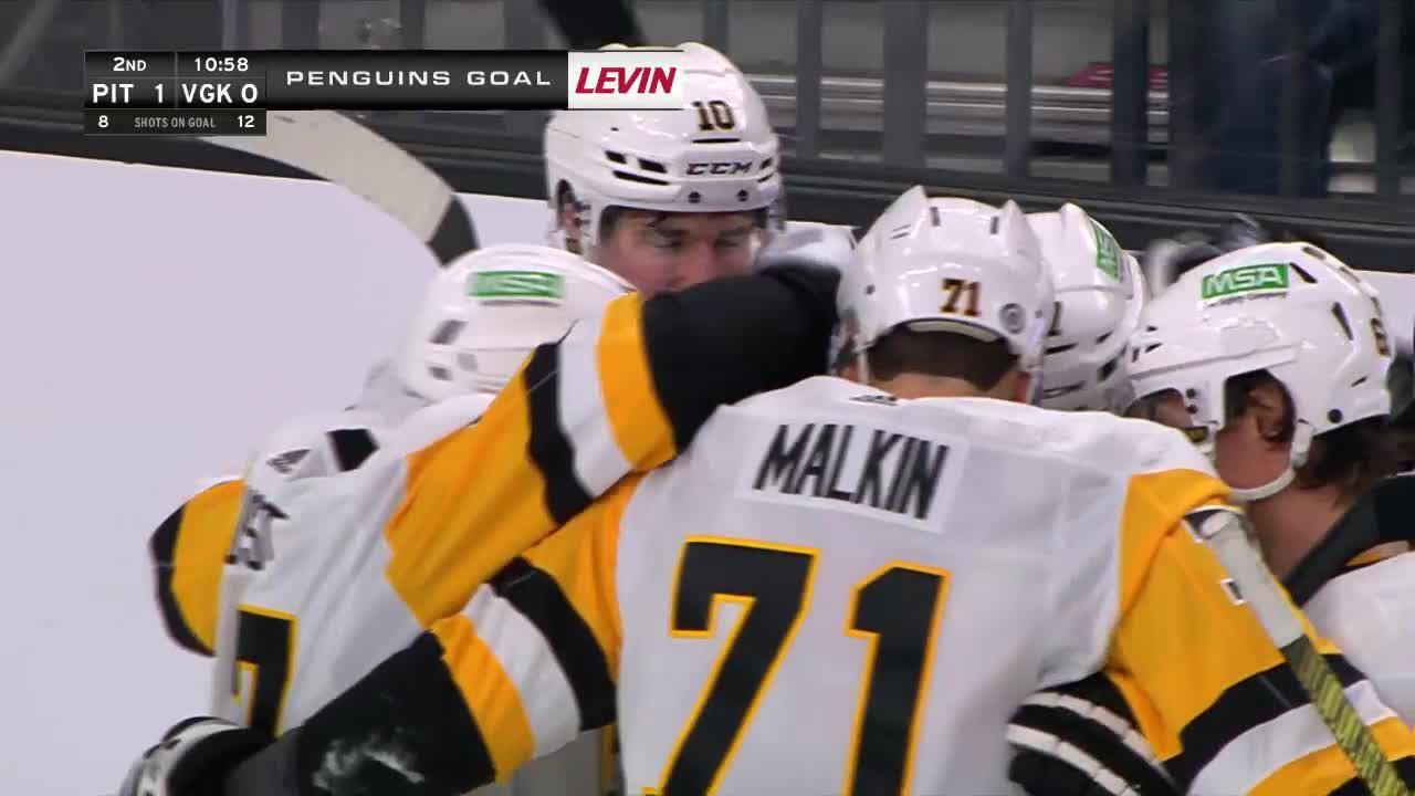 PIT@VGK: Graves scores goal against Logan Thompson | Pittsburgh Penguins