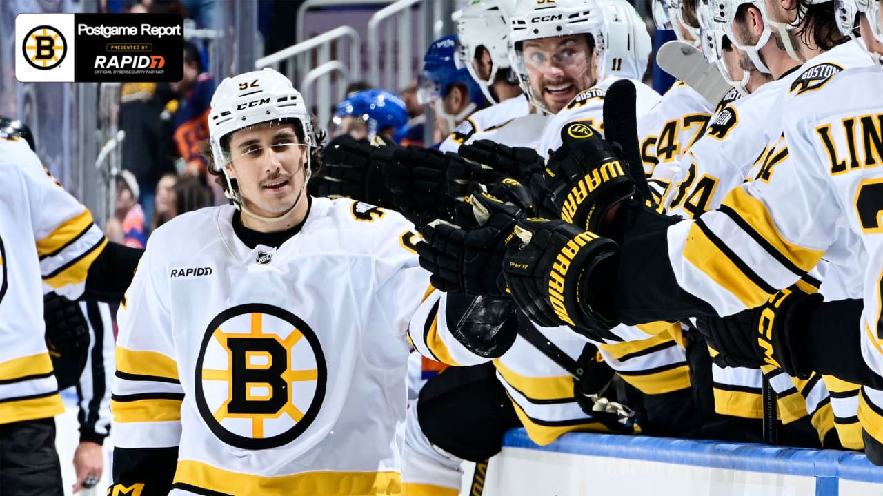 Khusnutdinov Fuels Bruins Win Over Islanders: ‘We’re Really Happy to ...
