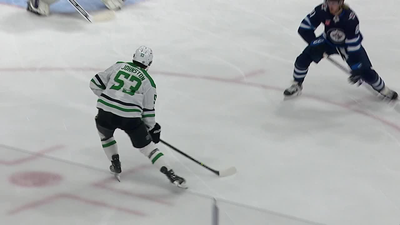 DAL@WPG: Johnston scores goal against Jets | Dallas Stars