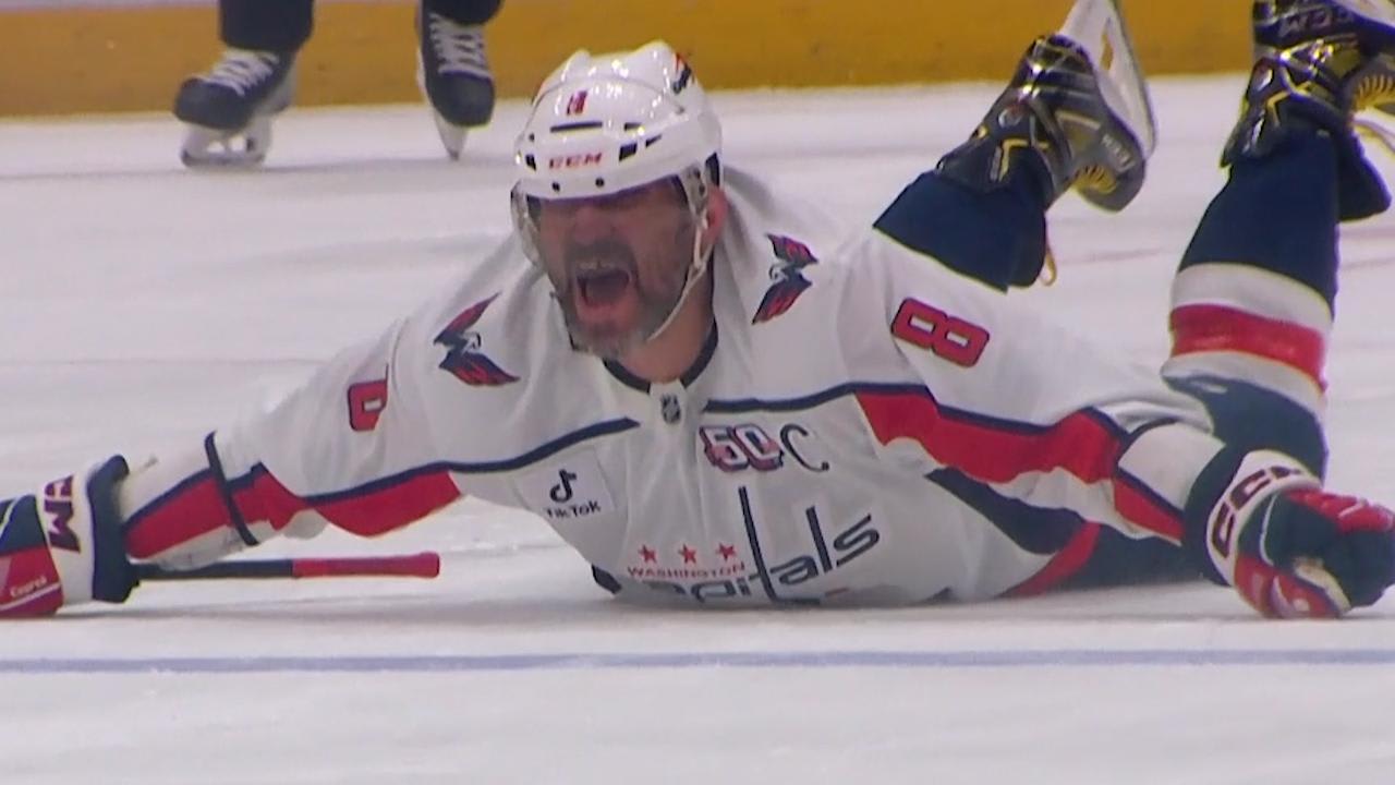 Ovechkin's slide celebration after record-breaking goal a hit on social ...
