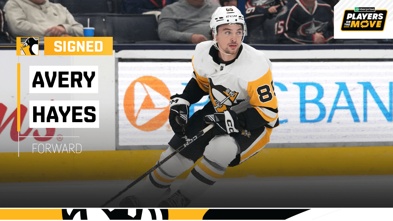 Penguins Sign Forward Avery Hayes to a Two-Year Entry-Level Contract ...