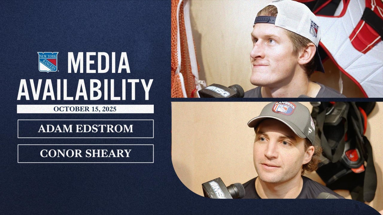 Practice: Edstrom and Sheary | New York Rangers