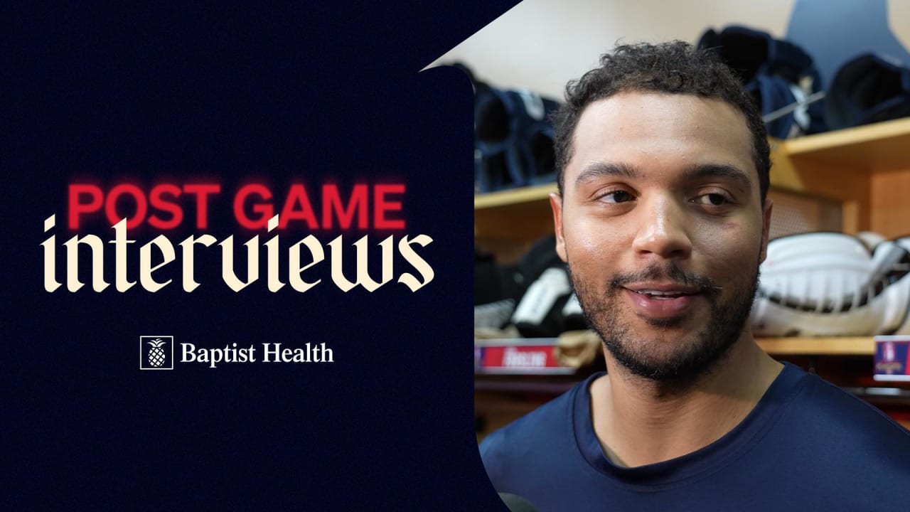 FLA vs. TBL: Jones (Postgame) | Florida Panthers