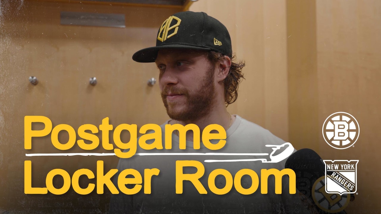 Locker Room Raw: Geekie, Lindholm, Pastrnak | Boston Bruins