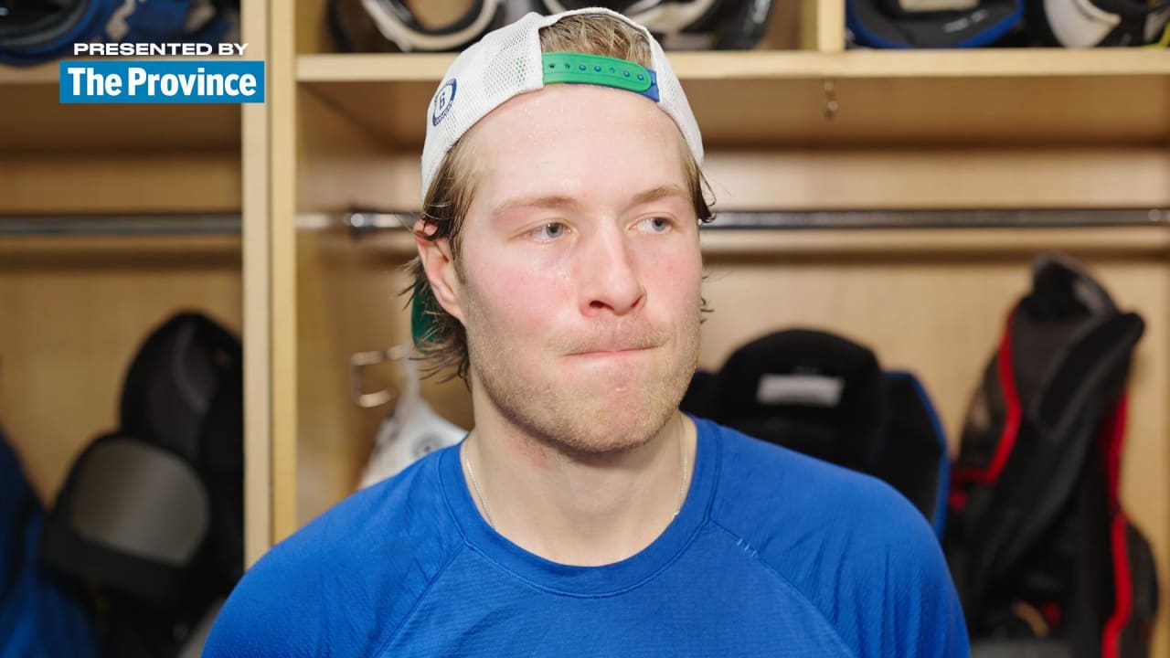 POSTGAME | Boeser at Devils | Vancouver Canucks