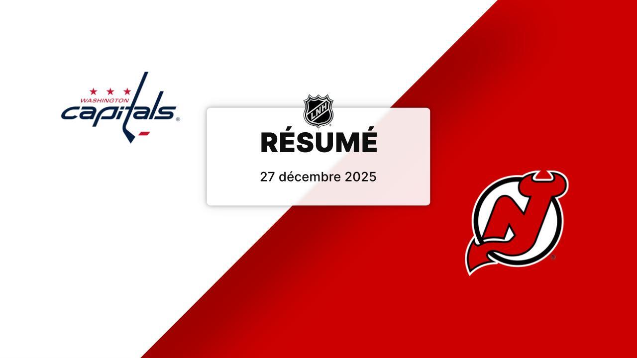 WSH vs NJD | Résumé | 27/12/25 | LNH.com