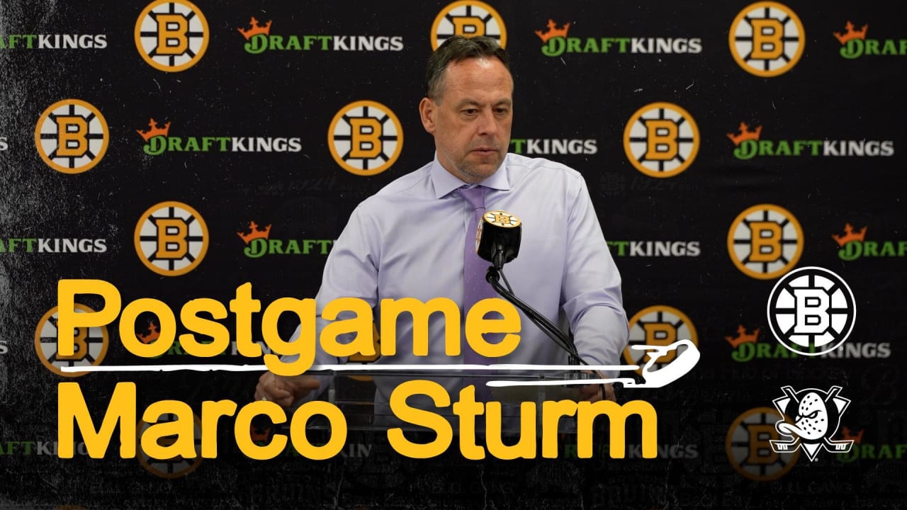 Press Room: Marco Sturm | Boston Bruins