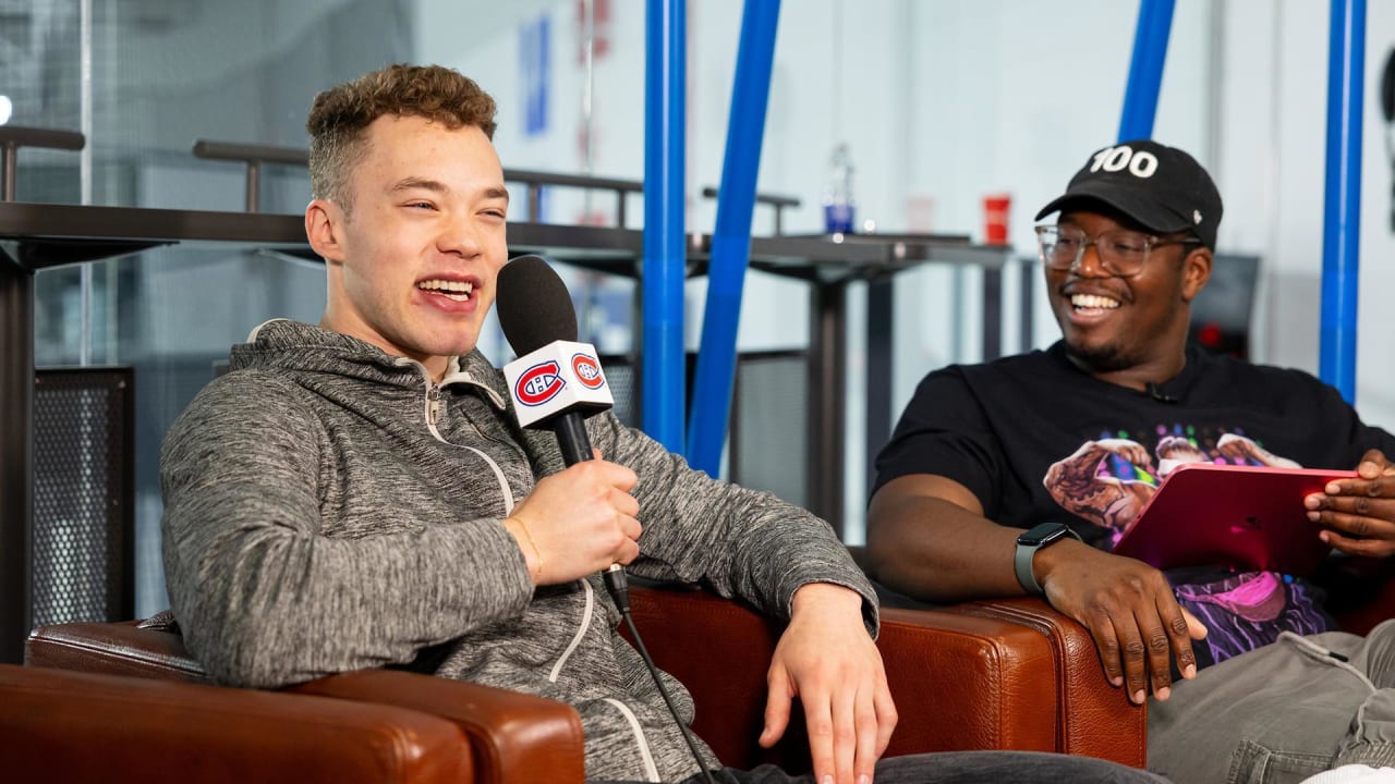 Secret word game w/ Jordan Harris | Montréal Canadiens