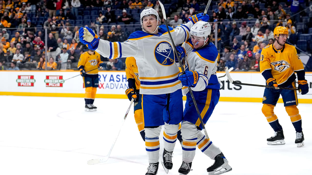 Helenius gets 1st 3 NHL points, Sabres hold off Predators | NHL.com
