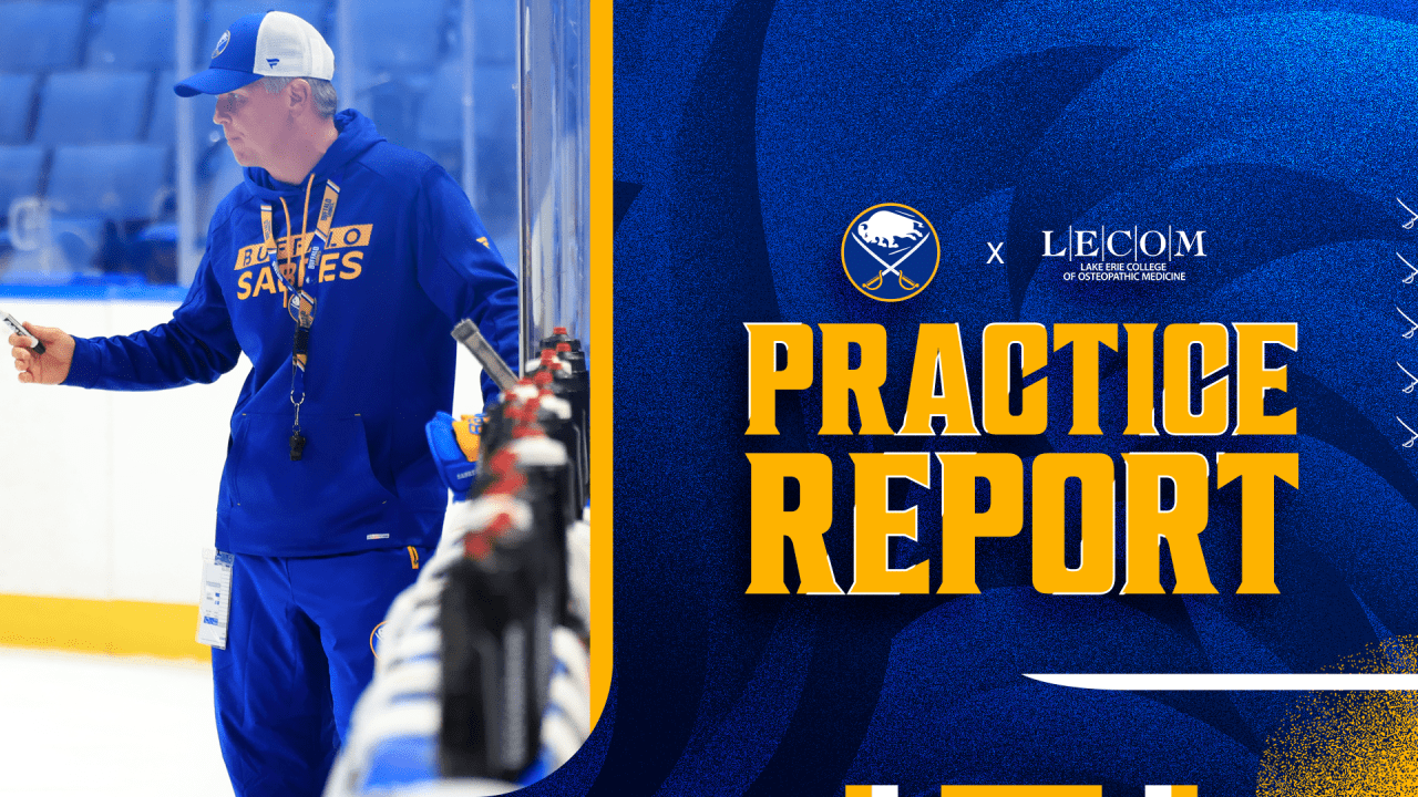 Practice Report | Appert talks progress on power play | Buffalo Sabres