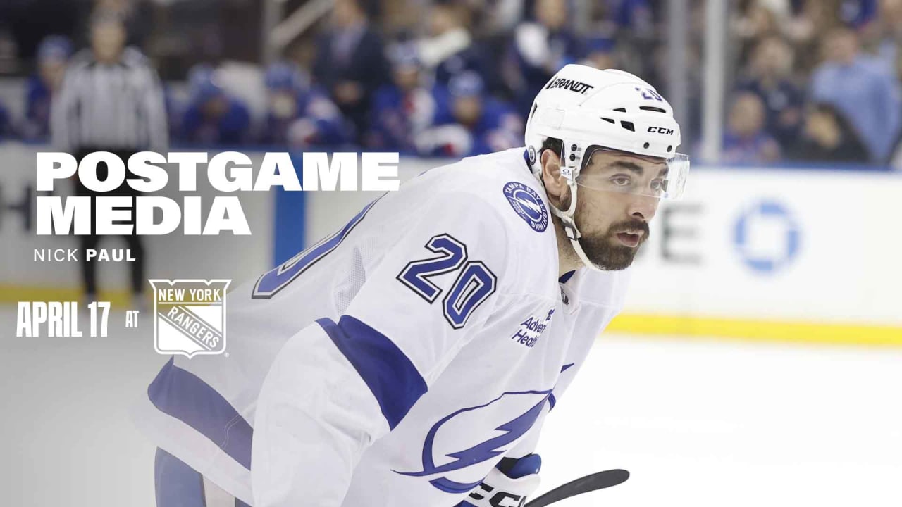 Nick Paul | Postgame at New York Rangers | Tampa Bay Lightning