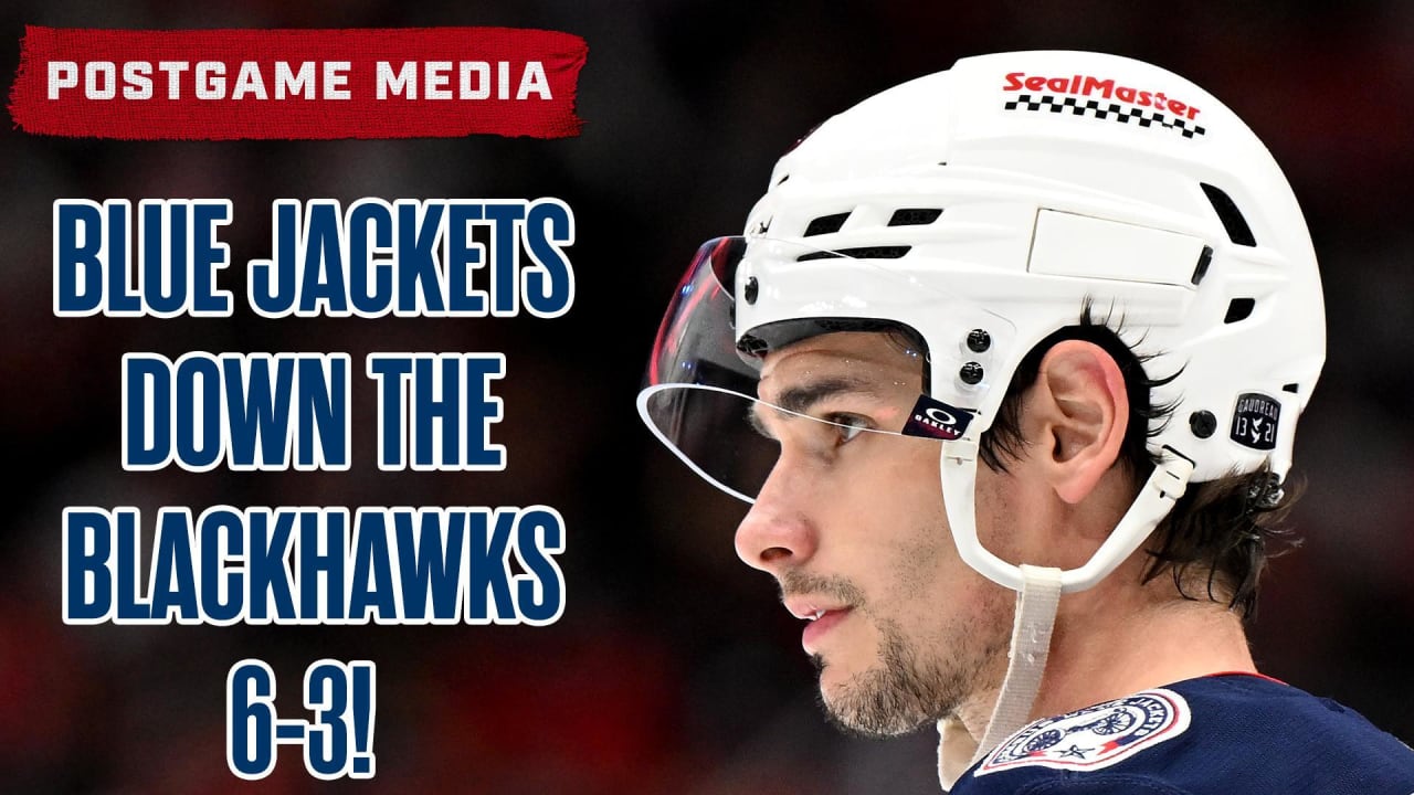 Blue Jackets Down the Blackhawks, 6-3 | Postgame Media | Columbus Blue ...