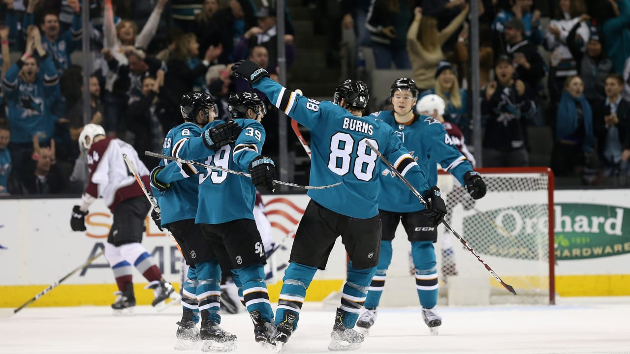 Sharks move closer to home-ice advantage with win against Avalanche ...