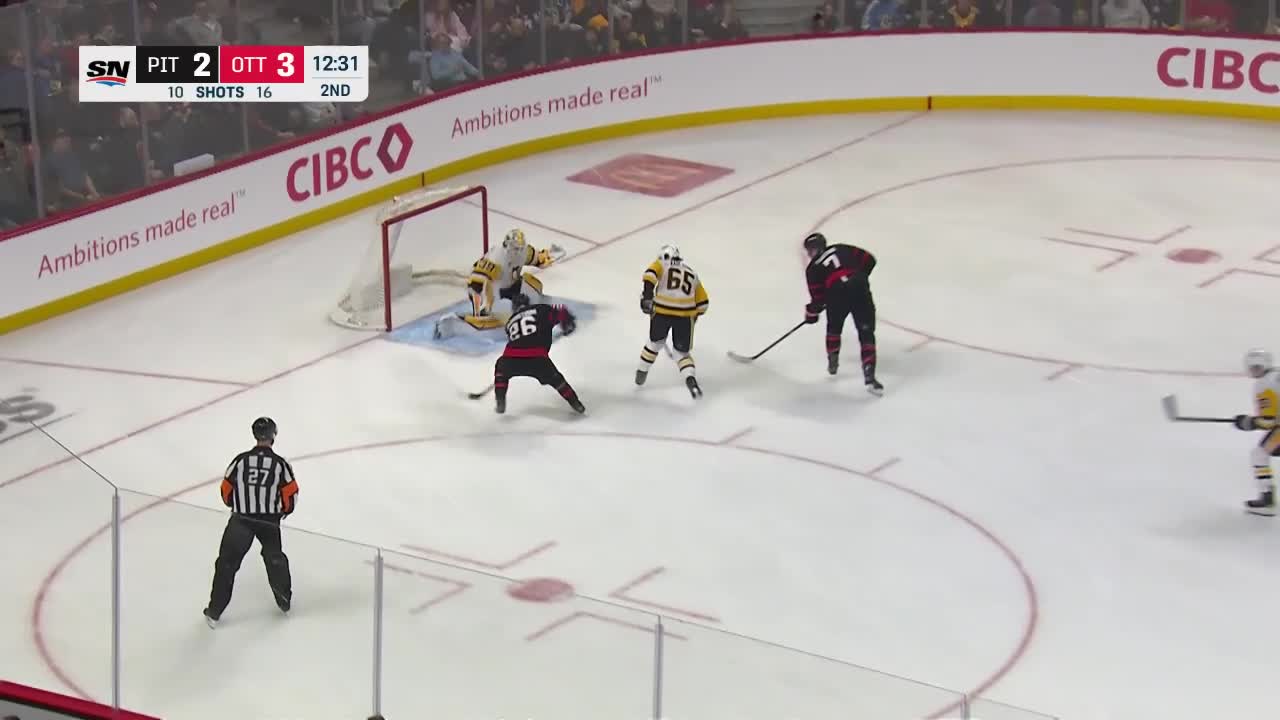 PIT@OTT: Brannstrom scores goal against Alex Nedeljkovic | NHL.com