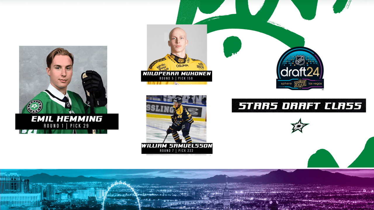 Stars conclude Day Two of the 2024 NHL Draft | Dallas Stars