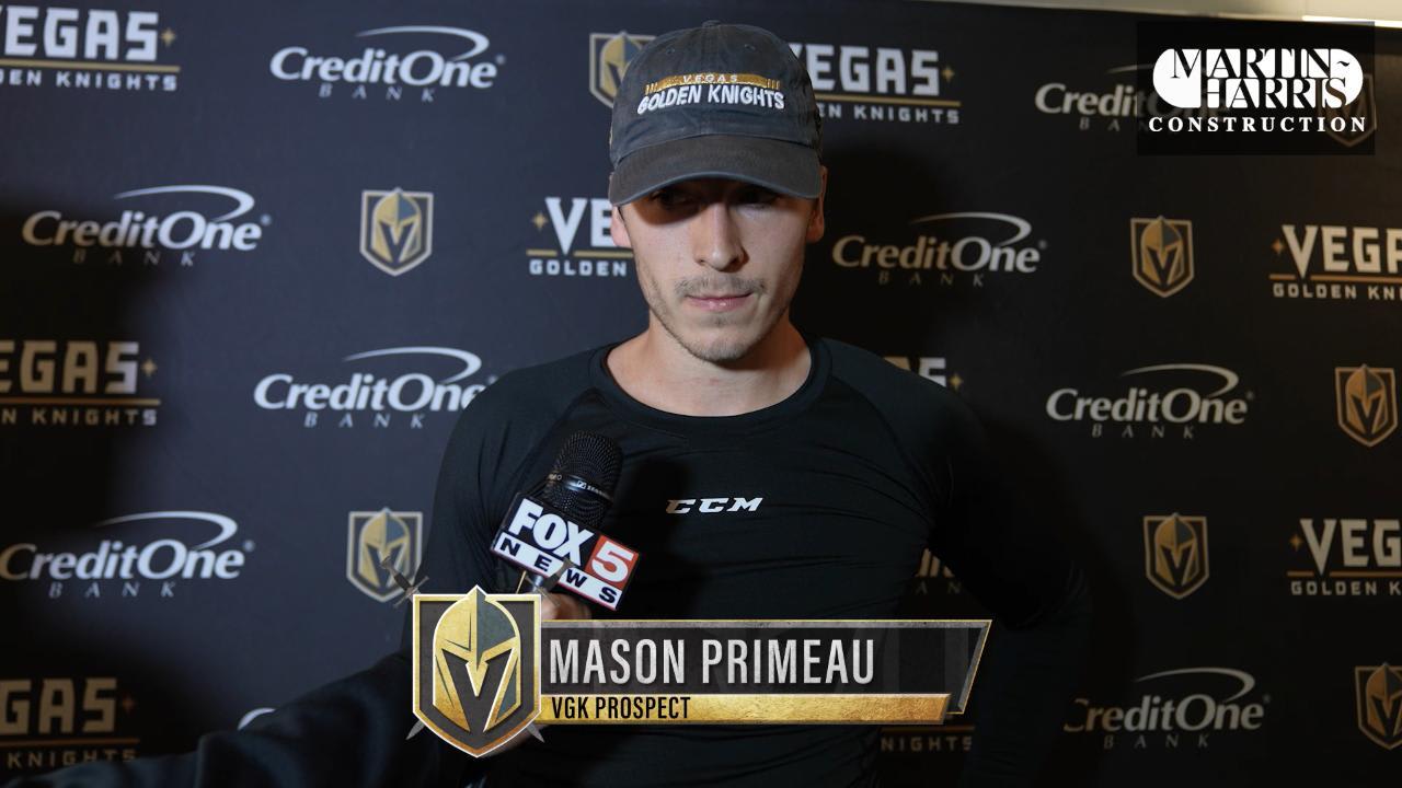 Mason Primeau Postgame 9/16 | Vegas Golden Knights