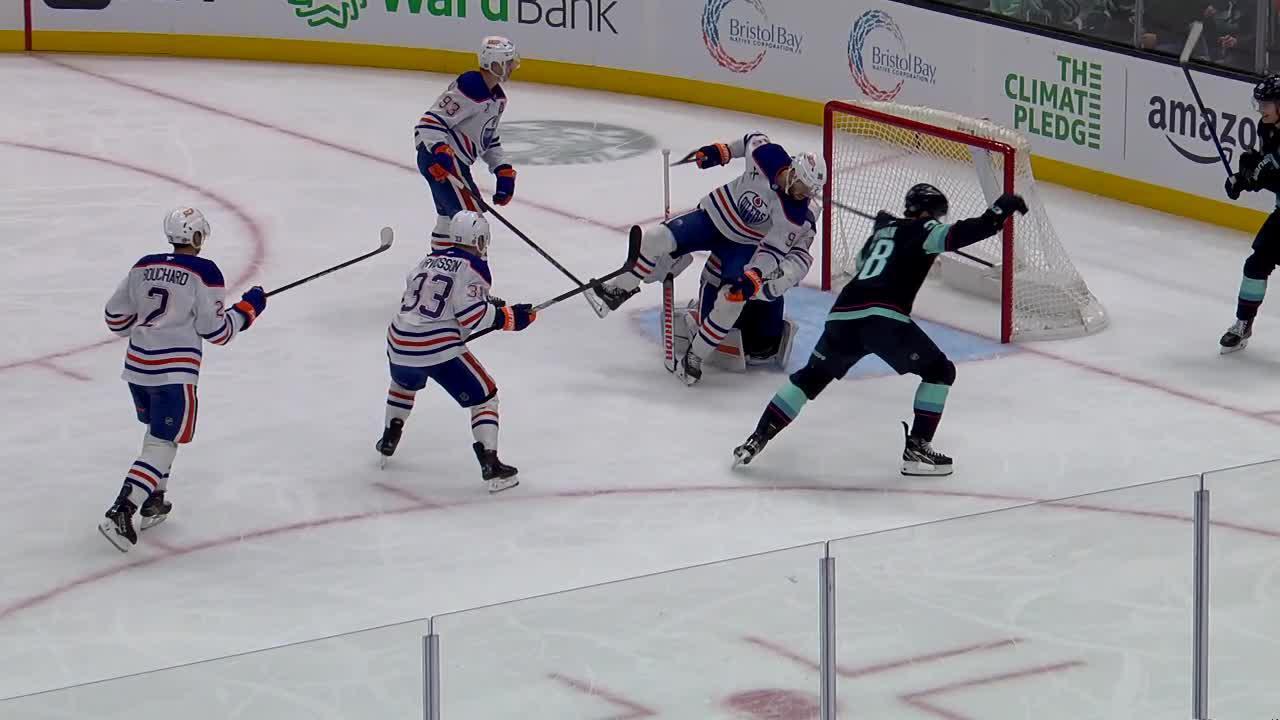 EDM@SEA: Nyman scores goal against Calvin Pickard | Seattle Kraken