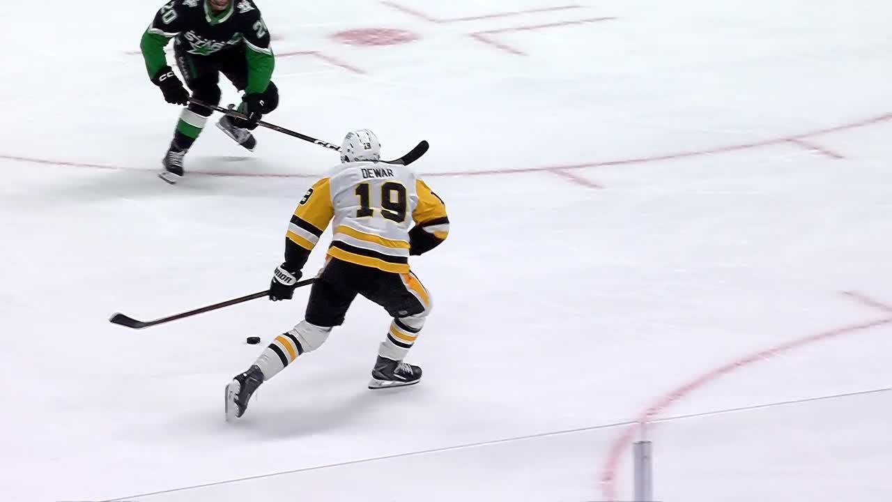PIT@DAL: Dewar scores goal against Jake Oettinger | Pittsburgh Penguins