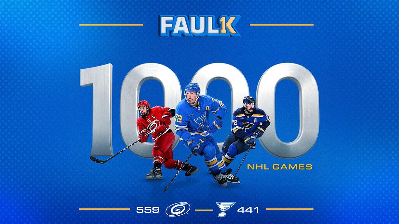 Celebrating Justin Faulk's 1,000 games | St. Louis Blues