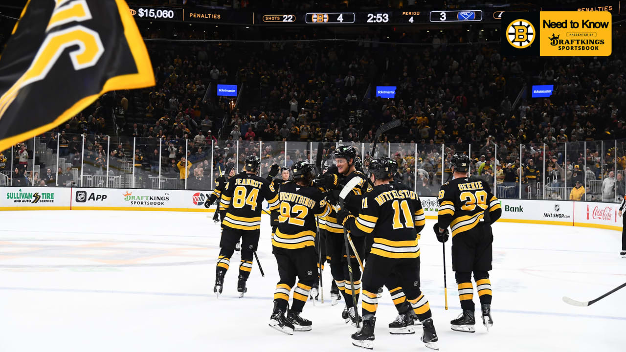 Need to Know: Bruins vs. Hurricanes | Boston Bruins