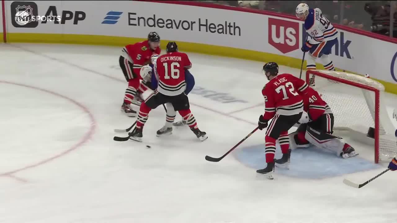 Soderblom Makes Crazy Save | Chicago Blackhawks