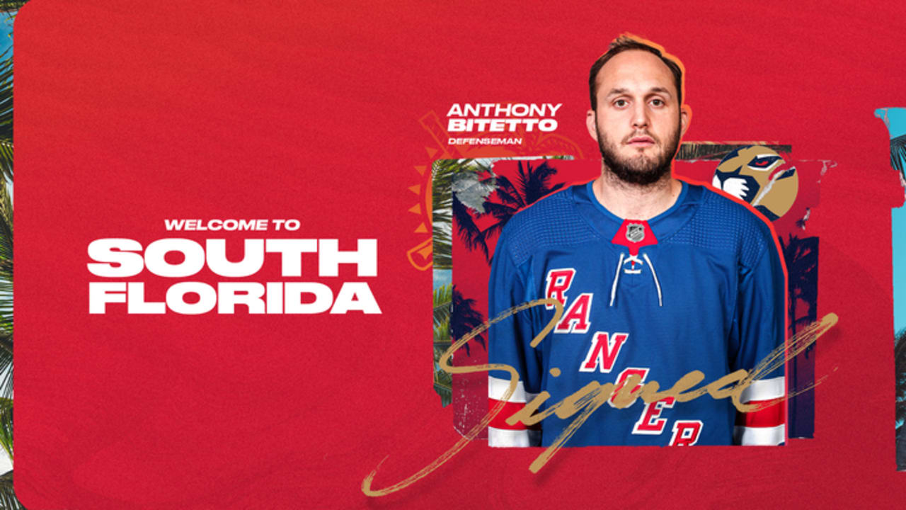 Florida Panthers Agree to Terms with Defenseman Anthony Bitetto ...