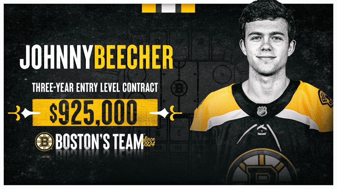 Bruins Sign Johnny Beecher To Three-Year Entry-Level Contract | Boston ...