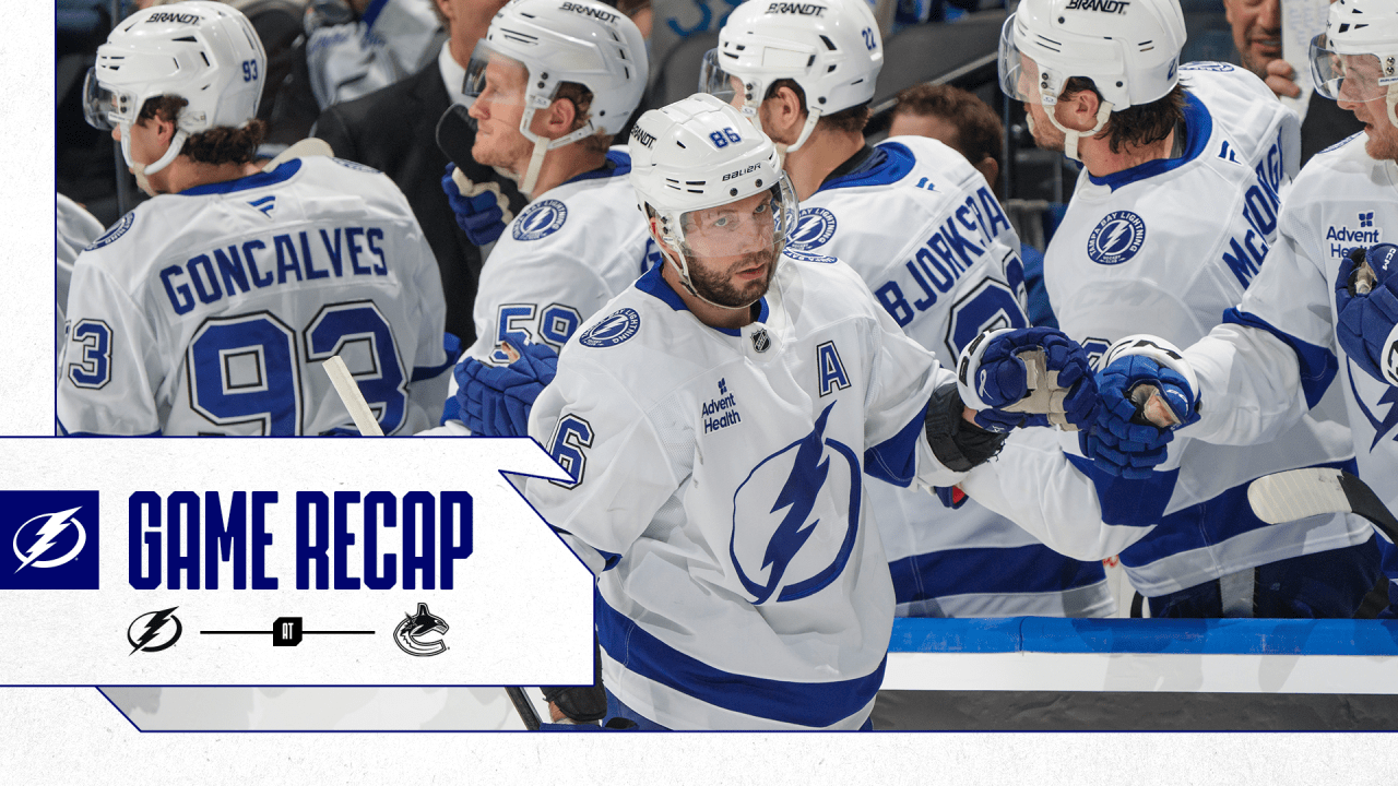 Recap: Lightning 6, Canucks 2 | Tampa Bay Lightning