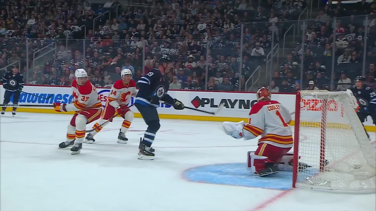 CGY@WPG: Pionk scores PPG against Devin Cooley | Winnipeg Jets