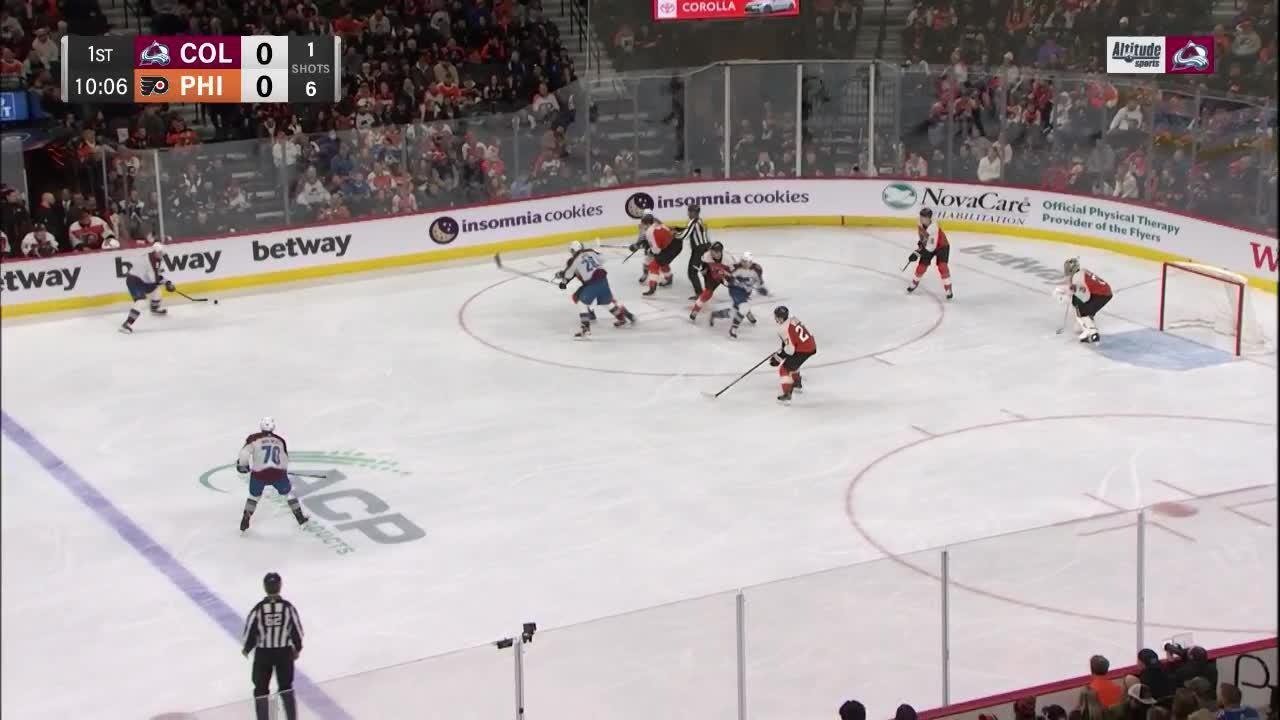 Logan O'Connor with a Short Goal vs. Philadelphia Flyers | NHL.com