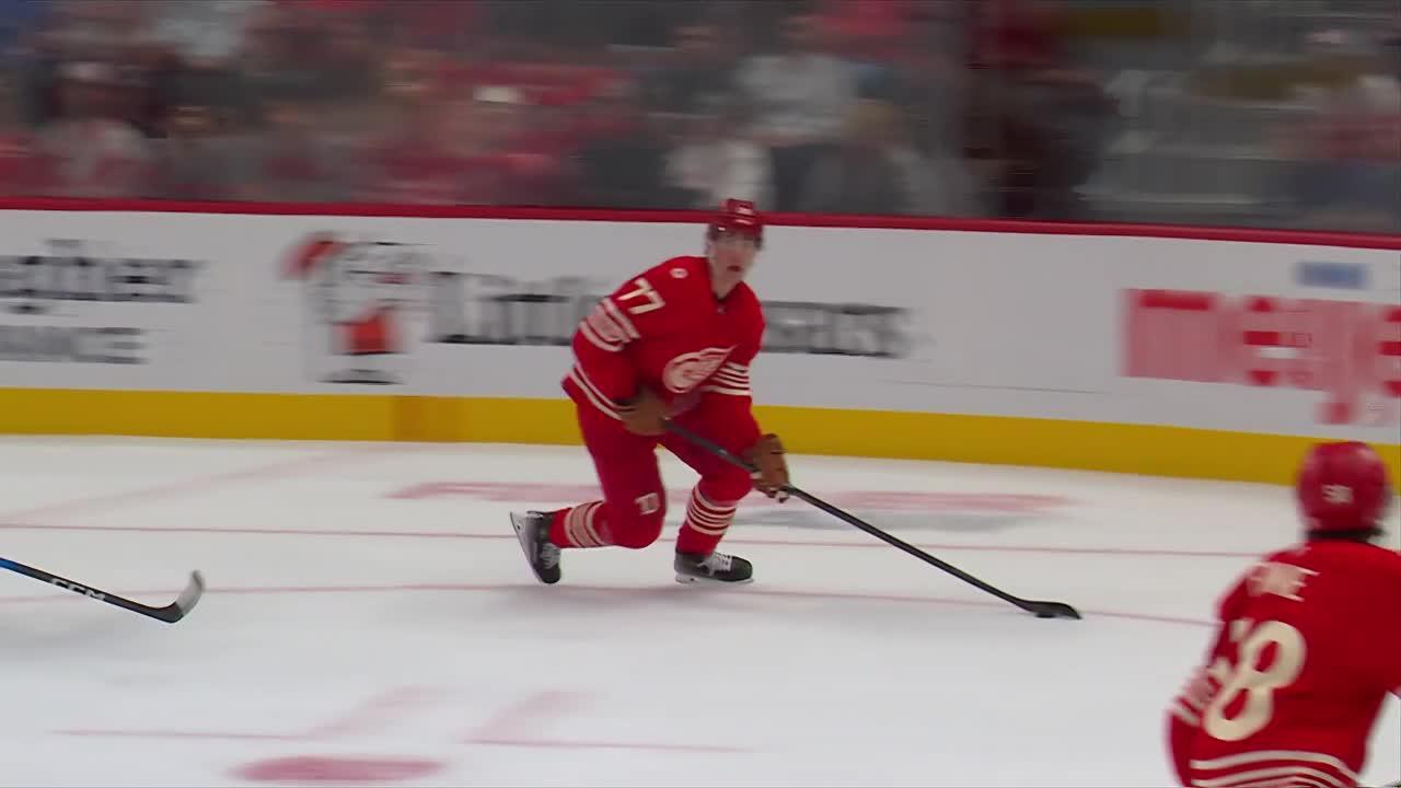 Simon Edvinsson with a Goal vs. Toronto Maple Leafs | Detroit Red Wings