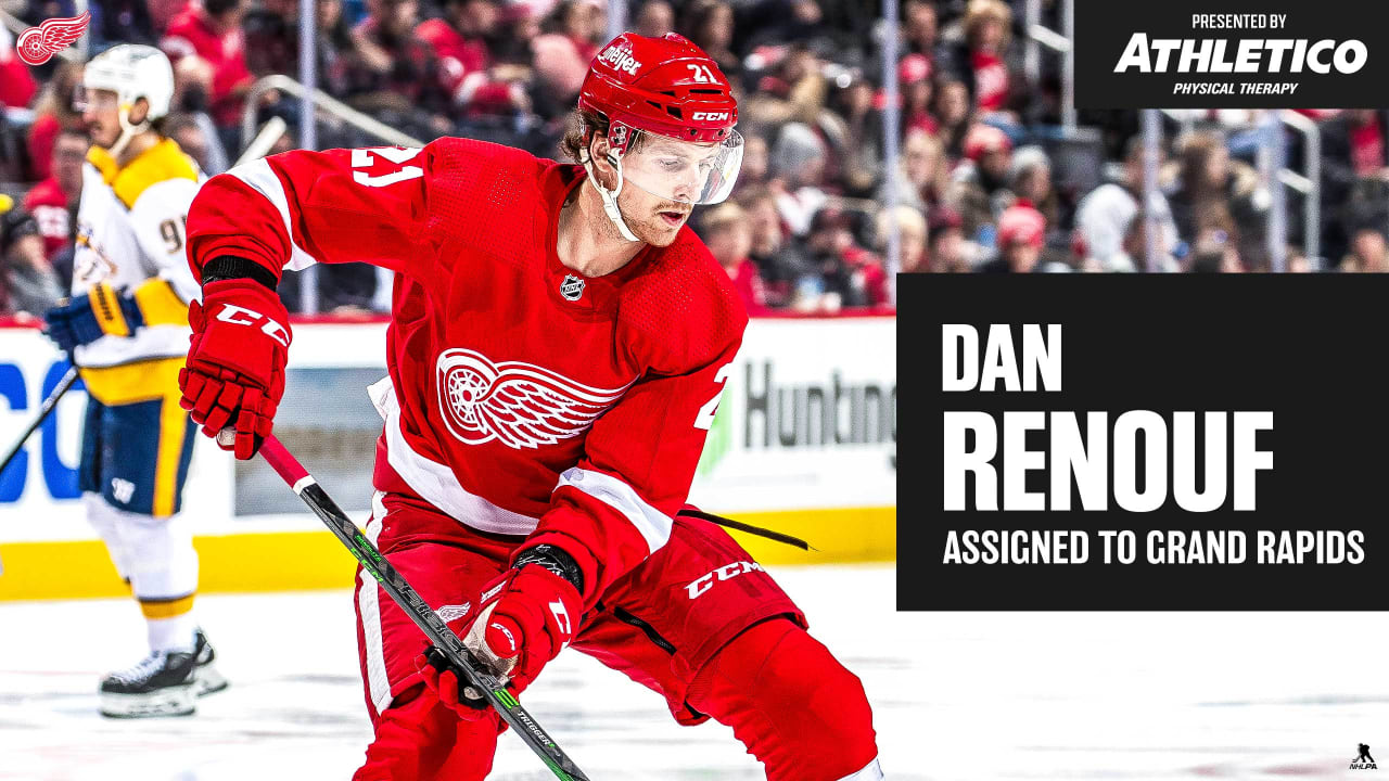 Red Wings assign Dan Renouf to Griffins | Detroit Red Wings
