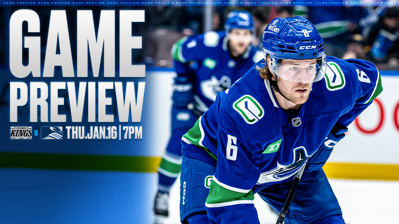Canucks Begin Three-Game Homestand with Pacific Division Matchup ...