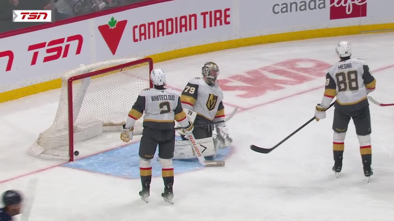 VGK@WPG: Schenn scores goal against Carter Hart | Winnipeg Jets