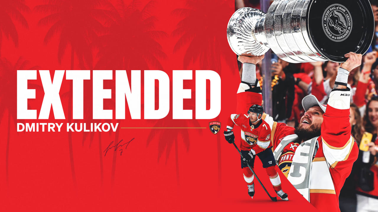 Florida Panthers Agree to Terms with Defenseman Dmitry Kulikov on Four-Year Contract Extension ...