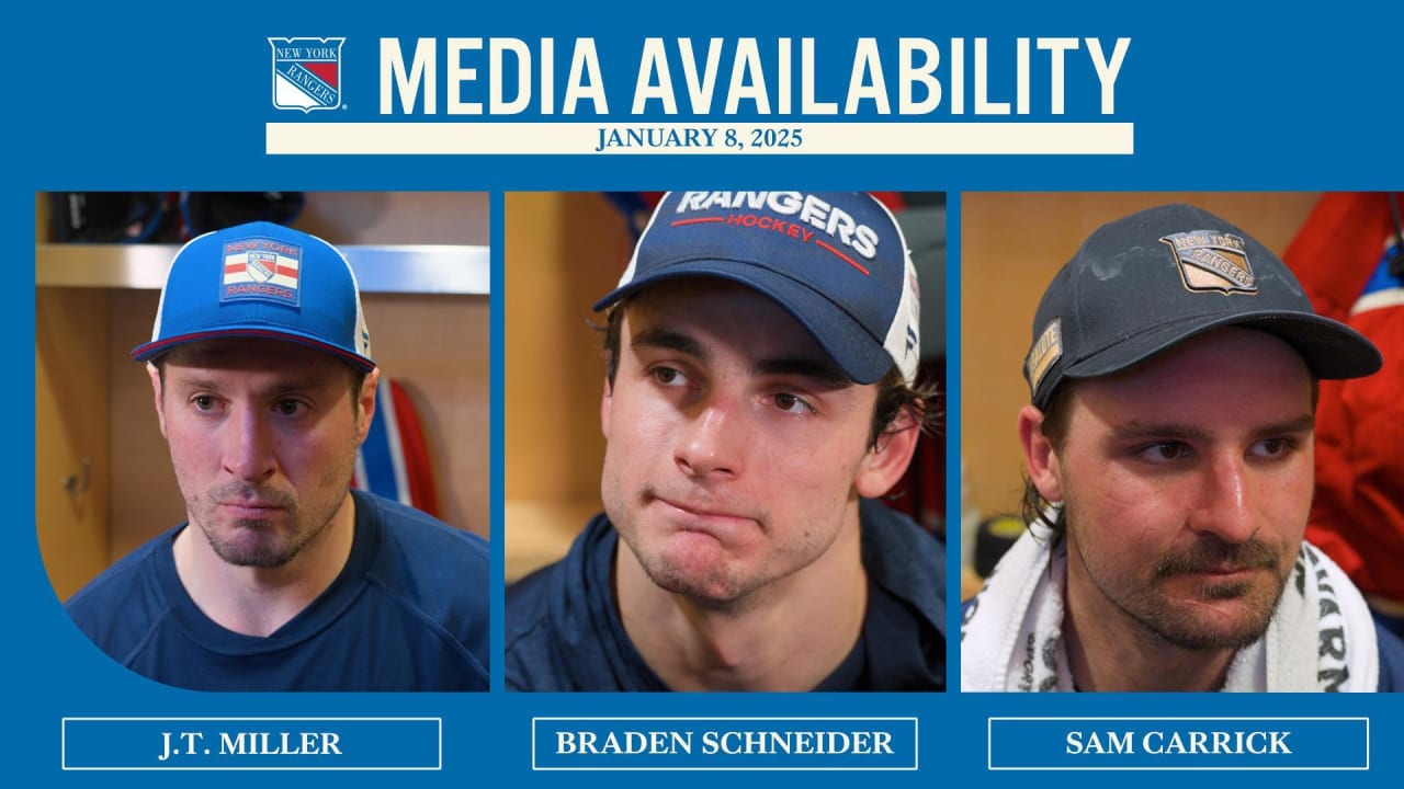 Postgame: Miller, Schneider and Carrick | New York Rangers