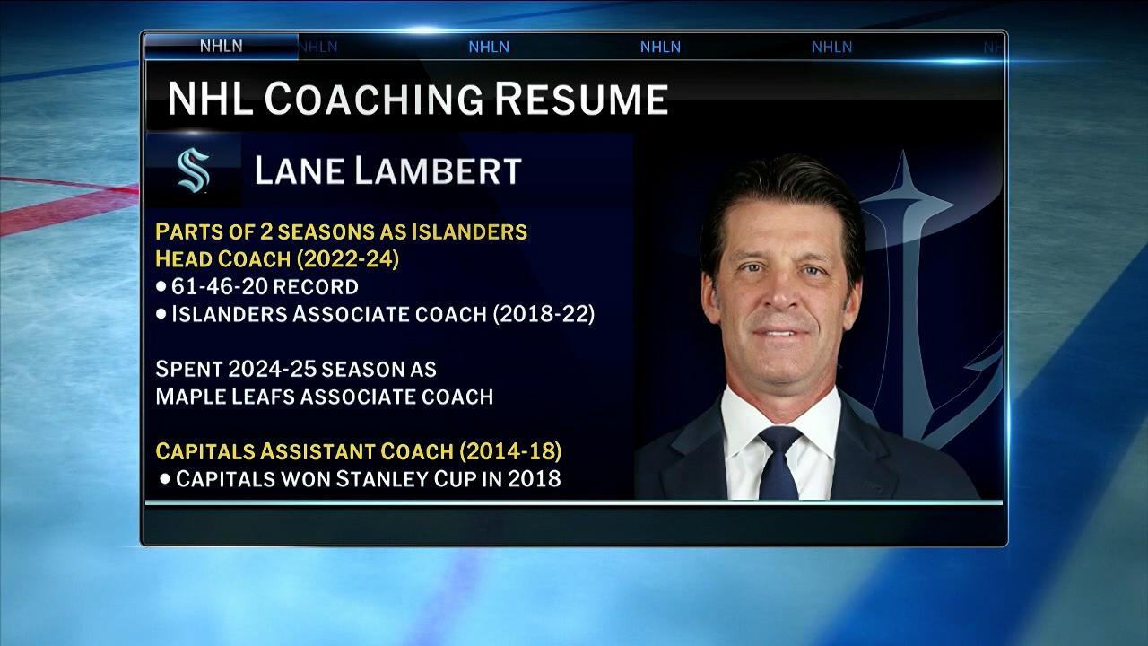 Kraken name Lane Lambert Head Coach | NHL.com