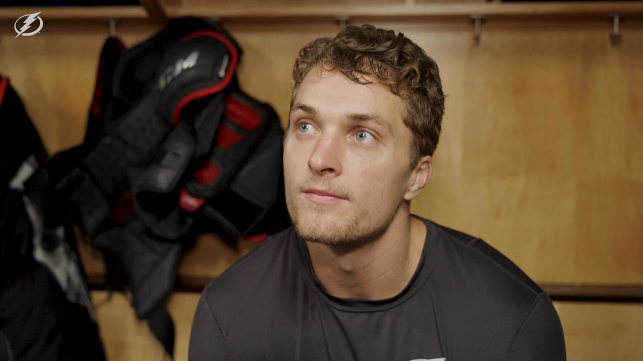 Mitchell Chaffee | Pregame vs New Jersey Devils | Tampa Bay Lightning