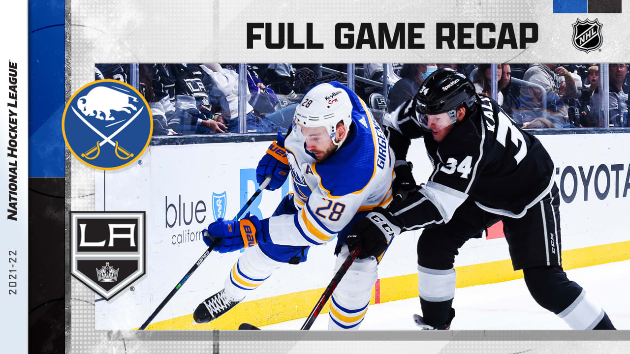Recap: LAK 3, BUF 2 | Los Angeles Kings