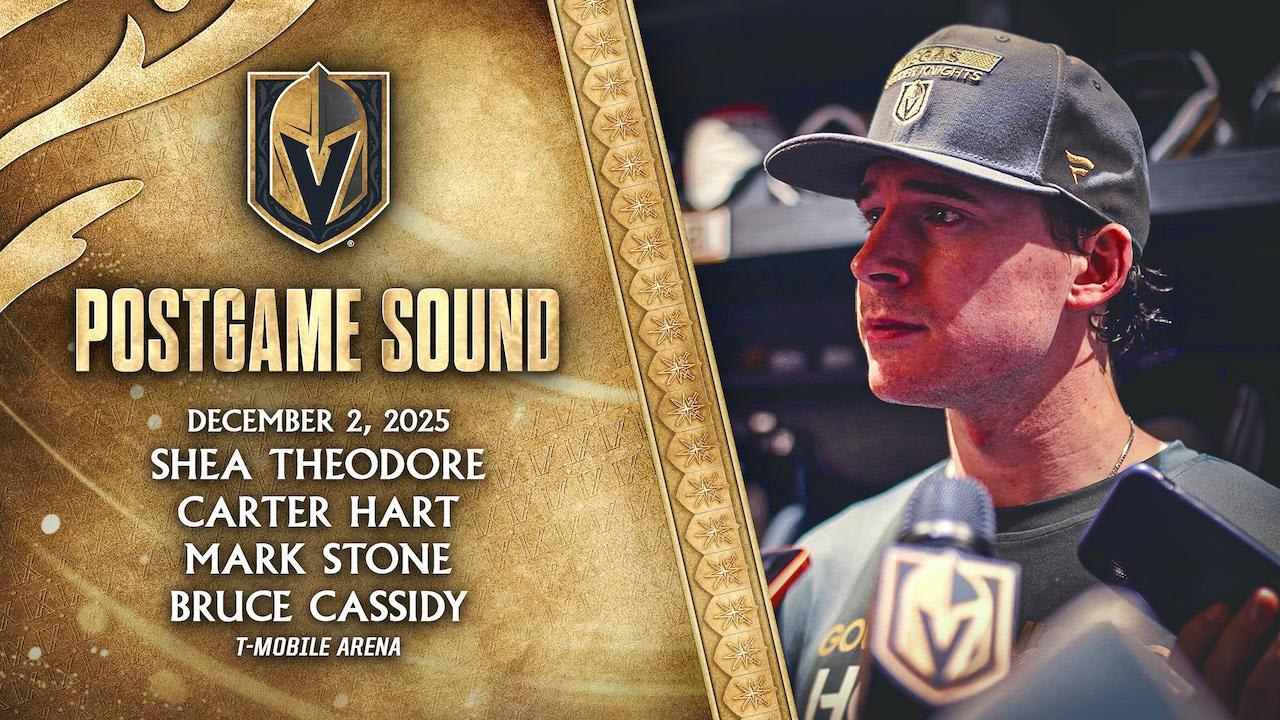 POSTGAME SOUND: Theodore, Hart, Stone & Cassidy | Vegas Golden Knights