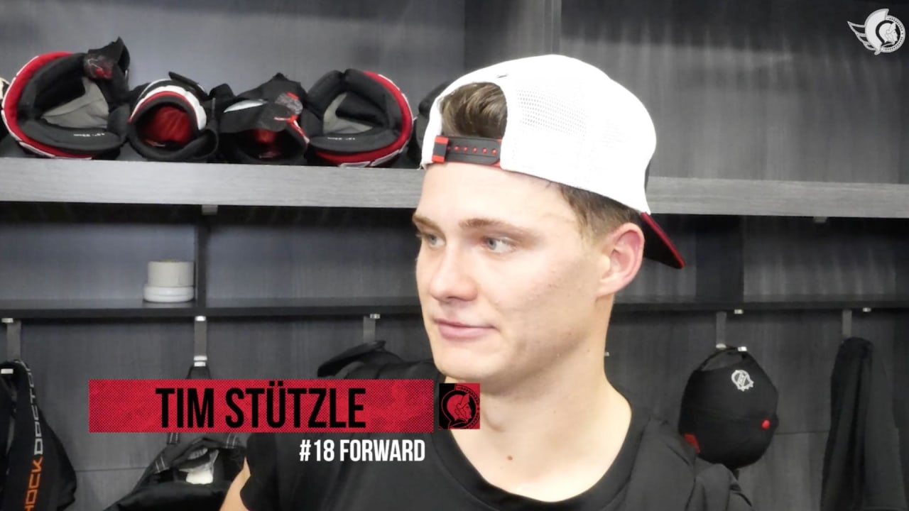 Tim Stützle Media Availability - Oct. 21 | Ottawa Senators