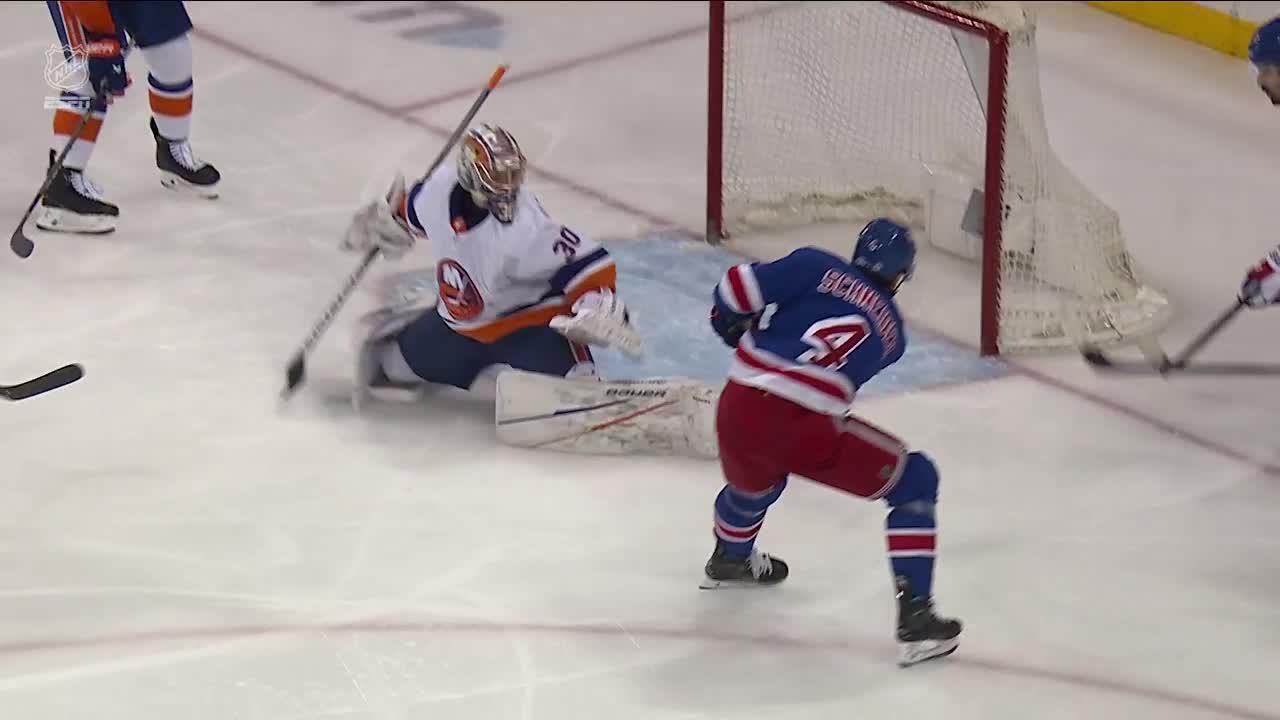 NYI@NYR: Schneider scores goal against Ilya Sorokin | New York Rangers