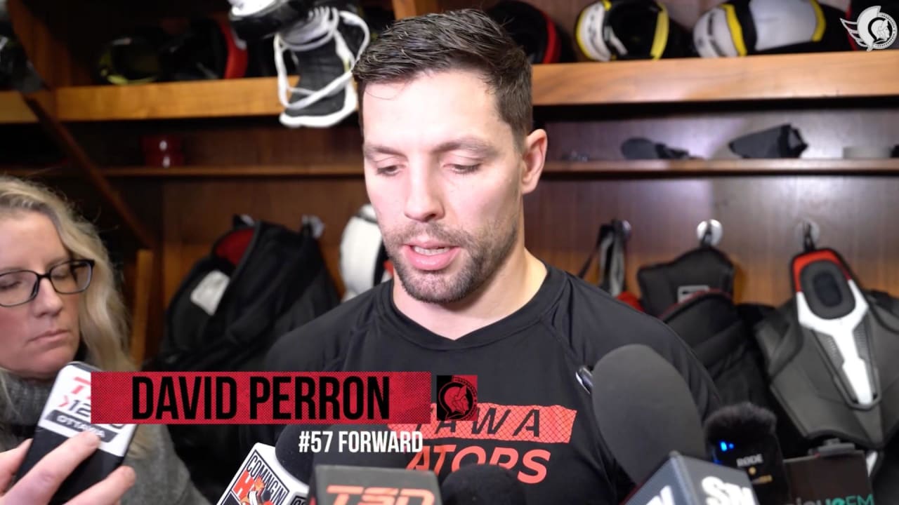 David Perron Postgame Media vs VGK | Ottawa Senators